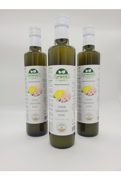 Germencik Organik Limon Sarımsak Kürü 3 Adet (3 x 500 Ml) Germencik Organik Germencik Organik Limon Sarımsak Kürü 3 Adet (3 x 500 Ml) Germencik Organik