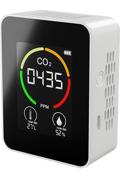 Lixada Kapalı Taşınabilir Co2 Dedektörü Çok Fonksiyonlu Termohigrometre (Yurt Dışından)