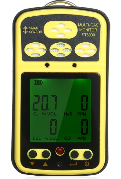 Smart Sensor ST8990 Çoklu Gaz Monitörü Şarj Edilebilir (Yurt Dışından) Smart Sensor ST8990 Çoklu Gaz Monitörü Şarj Edilebilir (Yurt Dışından)