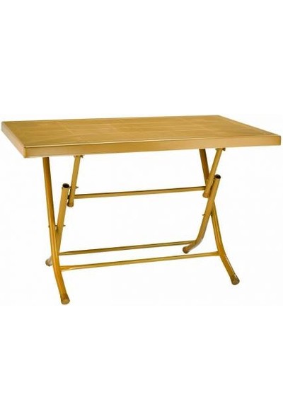 Zayrok Seta Katlanır Plastik Bahçe Masa Teak 70X120 cm Metal Ayak Zayrok Seta Katlanır Plastik Bahçe Masa Teak 70X120 cm Metal Ayak
