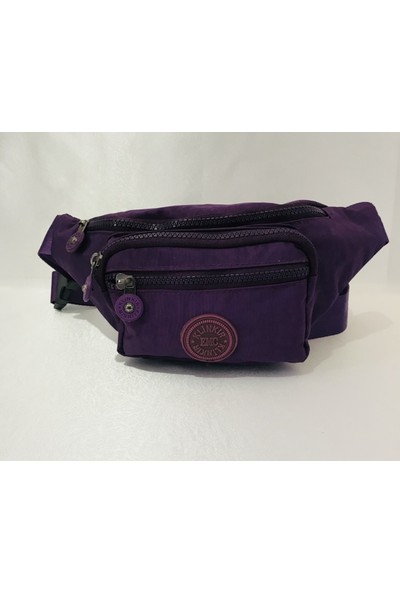 Krinkil Unisex Yağmur Geçirmez Bel ve Çapraz Mor Çanta