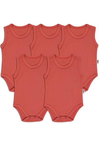 Civil Baby Basic Süprem Bisiklet Yaka 5'li Çıtçıtlı Badi 0-18 Ay Kiremit Civil Baby Basic Süprem Bisiklet Yaka 5'li Çıtçıtlı Badi 0-18 Ay Kiremit