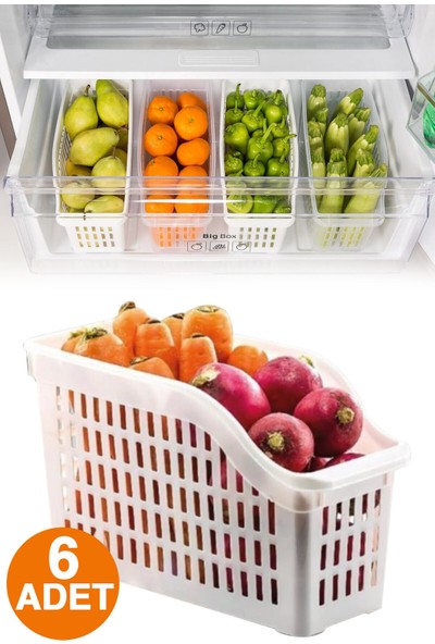 Mim Life Plastik Buzdolabı Düzenleyici 6'lı Set