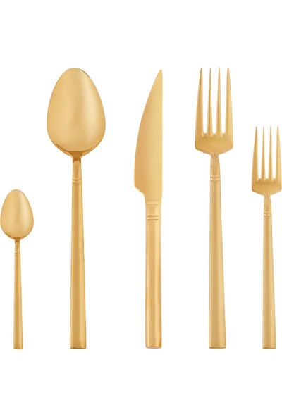 Karaca New Evora 30 Parça 6 Kişilik Gold Çatal Kaşık Bıçak Takımı Karaca New Evora 30 Parça 6 Kişilik Gold Çatal Kaşık Bıçak Takımı