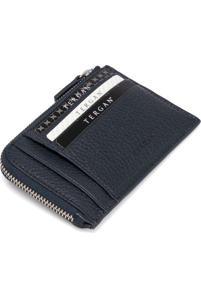 Tergan Lacivert Deri Unisex Kredi Kartlık 00265A38