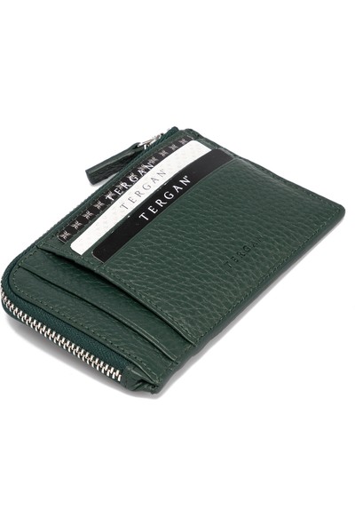 Tergan Yeşil Deri Unisex Kredi Kartlık 00265I5T