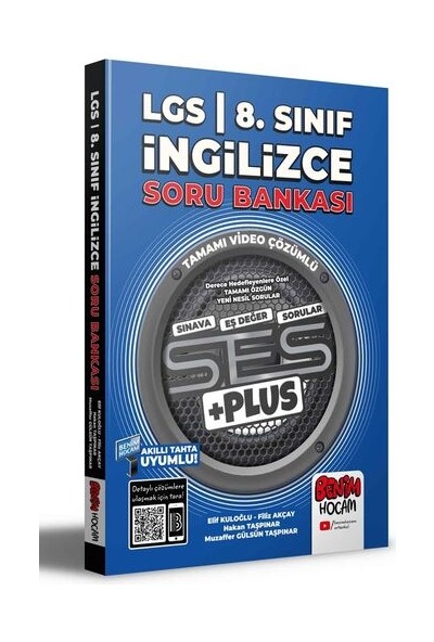 Benim Hocam Yayınları LGS 2022 8.sınıf Ingilizce Ses Plus Soru Bankası - Hakan Taşpınar