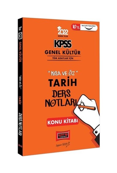 Yargı Yayınevi KPSS 2022 Genel Kültür Kısa ve Öz Tarih Ders Notları Konu Kitabı