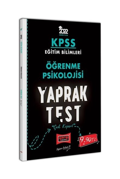 Yargı Yayınevi KPSS 2022 Eğitim Bilimleri Öğrenme Psikolojisi Yaprak Test