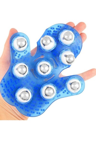 Özasya Bilyeli Tüm Vücüt Yüz Sırt Kafa Masaj Aleti Cihazı Eldiveni