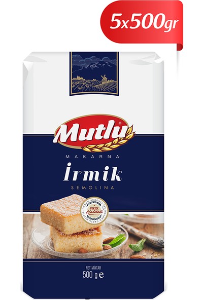 Mutlu Irmik 500 gr - 5'li Paket
