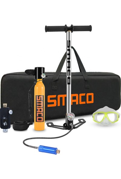 Smaco S300 Dalış Scuba Oksijen Tankı Tüpü Seti 0,5 Lt (Yurt Dışından)