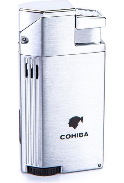 Cohiba Üç Torch Gümüş Puro Çakmağı Cohiba Üç Torch Gümüş Puro Çakmağı