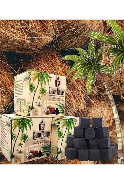 Coco Roma Nargile Kömürü Coco Roma 1 kg Baş Ağrısız %100 Doğal Kömür