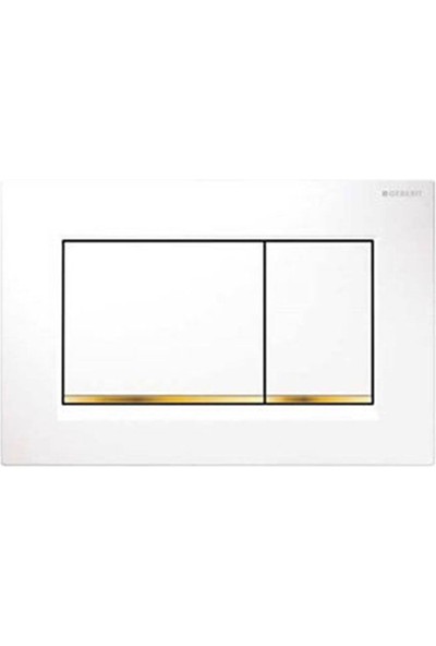 VitrA Geberit SIGMA30 115.883.KK.1 Çift Basmalı Beyaz/altın/beyaz VitrA Geberit SIGMA30 115.883.KK.1 Çift Basmalı Beyaz/altın/beyaz