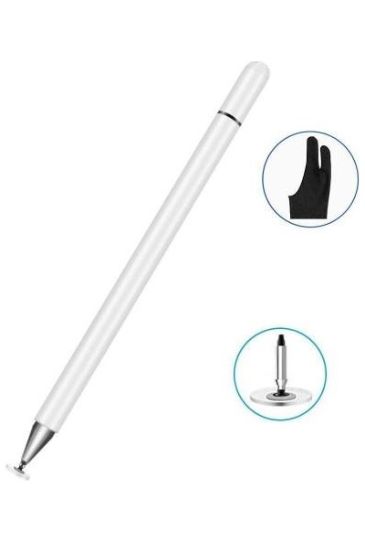 Mimozaavm Universal iPad Stylus Dokunmatik Tablet Kalem - Eldiven - Yedek Uç Mimozaavm Universal iPad Stylus Dokunmatik Tablet Kalem - Eldiven - Yedek Uç