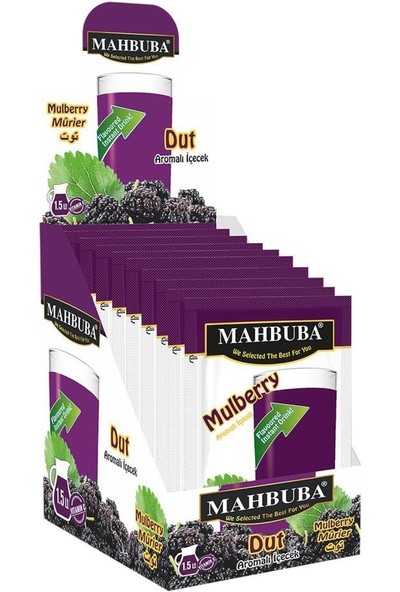 Mahbuba Dut Aromalı Toz İçecek 24x9gr Soğuk Veya Sıcak Tüketilebilir Mahbuba Dut Aromalı Toz İçecek 24x9gr Soğuk Veya Sıcak Tüketilebilir