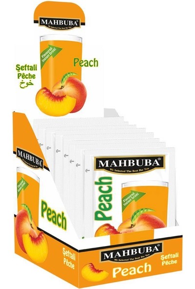 Mahbuba Şeftali Aromalı Toz İçecek 24x9gr Soğuk Veya Sıcak Tüketilebilir Mahbuba Şeftali Aromalı Toz İçecek 24x9gr Soğuk Veya Sıcak Tüketilebilir