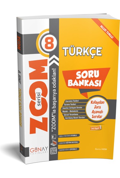 Günay Yayınları 8.Sınıf Zoom Serisi Soru Bankası Türkçe