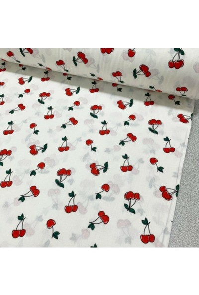 Bebek Özel %100 Pamuklu Bebek ve Çocuk Lastikli Çarşaf Kiraz Desen 80X180