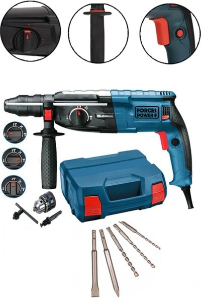 Forces Power Forces& 3580 W 5.8 J Komple Otomatik Şanzıman Magnezyum Gövde Kırıcı Delici Set Forces Power Forces& 3580 W 5.8 J Komple Otomatik Şanzıman Magnezyum Gövde Kırıcı Delici Set