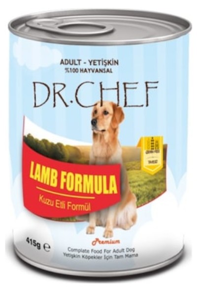 Dr. Chef Tahılsız Kuzu Etli Konserve Köpek Maması 24 x 415 Gram Dr. Chef Tahılsız Kuzu Etli Konserve Köpek Maması 24 x 415 Gram