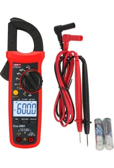 Unı-T Ut 202A+ 600A Ac True Rms Dijital Pensampermetre Unı-T Ut 202A+ 600A Ac True Rms Dijital Pensampermetre