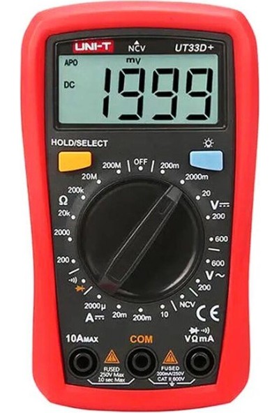 Unı-T UT33D+ Dijital Multimetre Ölçü Aleti Unı-T UT33D+ Dijital Multimetre Ölçü Aleti
