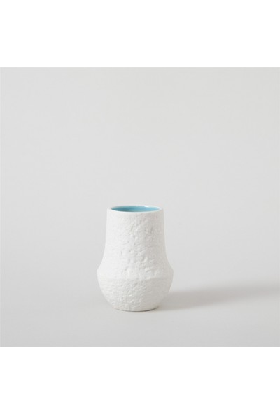 Chakra Nala Bardak 8X11 cm Beyaz/aqua Chakra Nala Bardak 8X11 cm Beyaz/aqua