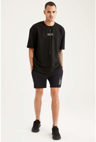 DeFacto Slim Fit Beli Bağcıklı Spor Şort W2304Az21Hs