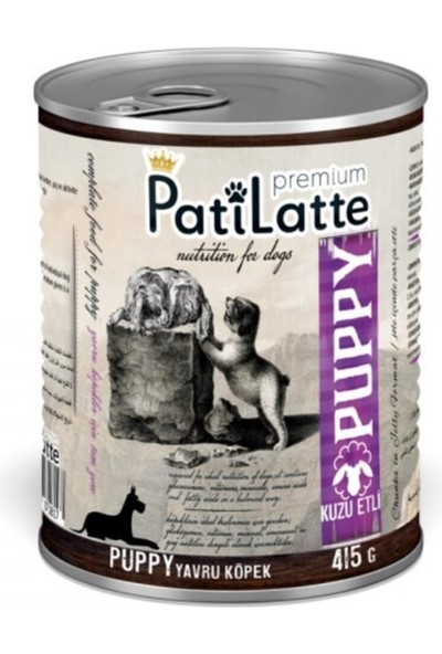 Pati Latte Tahılsız Kuzu Etli Yavru Köpek Maması 24 x 415 Gram
