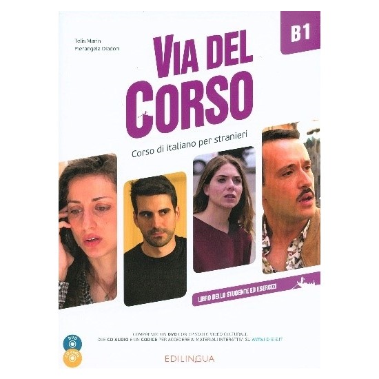 Edilingua Via Del Corso B1 Libro Dello Studente E.+ 2 CD Kitabı