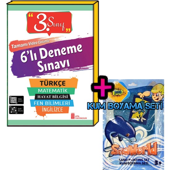 ATA YAYINCILIK 3. Sınıf 6'lı Poşet Deneme Sınavı Kitabı ve Fiyatı