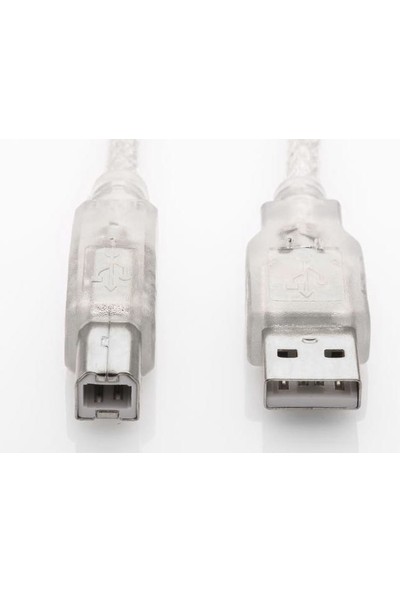 S-Link Sl-U2007 S-Lınk 7 Metre Usb 2.0 Şeffaf Yazıcı Kablosu