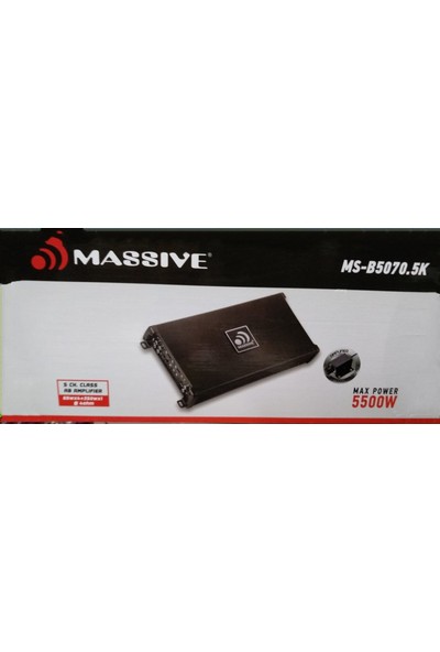 Massive MS-B5070.5K 5 Kanal Profesyonel Oto Anfi Massive MS-B5070.5K 5 Kanal Profesyonel Oto Anfi
