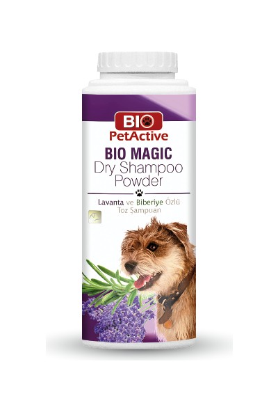 Bio Pet Active Köpekler Için Lavanta ve Biberiye Özlü Toz Kuru Pudra Şampuan 150 gr Bio Pet Active Köpekler Için Lavanta ve Biberiye Özlü Toz Kuru Pudra Şampuan 150 gr