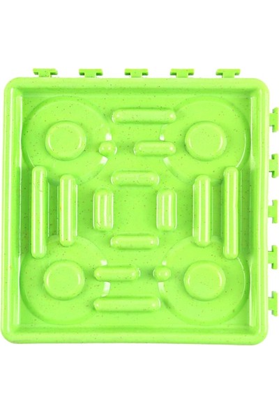 Sunsky 2'li Köpek Yavaş Mama Yeme Kabı Yeşil (Yurt Dışından)