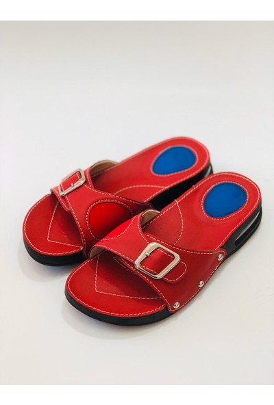 Vixen Ortopedık Halluks ve Topuk Dikeni Terliği Kemik Çıkıntısı Terlik Airmax Taban Kırmızı Vixen Ortopedık Halluks ve Topuk Dikeni Terliği Kemik Çıkıntısı Terlik Airmax Taban Kırmızı