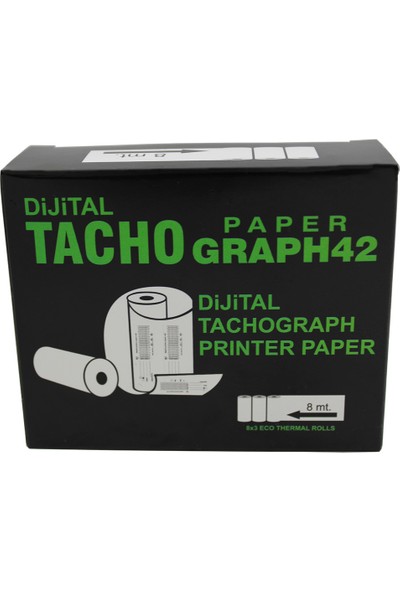 Tacho Takograf Kağıdı 3'lü 8 mt