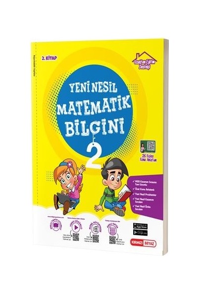 Kırmızı Beyaz 2. Sınıf Yeni Nesil Matematik Bilgini 2 Kitap Yeni 2022 Kırmızı Beyaz 2. Sınıf Yeni Nesil Matematik Bilgini 2 Kitap Yeni 2022