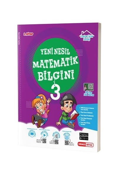 Kırmızı Beyaz 3. Sınıf Yeni Nesil Matematik Bilgini 2 Kitap Yeni 2022 Kırmızı Beyaz 3. Sınıf Yeni Nesil Matematik Bilgini 2 Kitap Yeni 2022