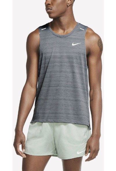 Nike Dri-Fit Miller Running Tank Erkek Sporcu Koşu Atleti Gri Nike Dri-Fit Miller Running Tank Erkek Sporcu Koşu Atleti Gri