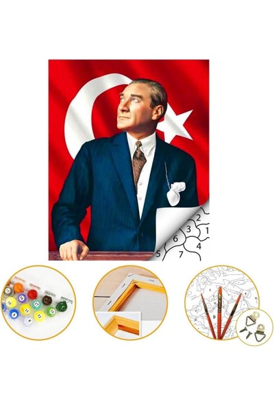 Tale Hobby Sayılarla Boyama Seti Kasnaklı 40 x 50 cm Boyalar ve Fırçalar Dahil Tale Hobby Sayılarla Boyama Seti Kasnaklı 40 x 50 cm Boyalar ve Fırçalar Dahil