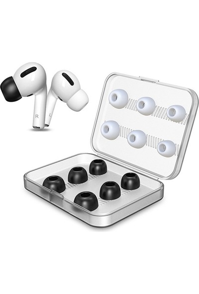 Ally Airpods Pro Için 6 Çift Silikon Yedek Kulaklık Ucu Gürültü Azaltma Kulak Tıkacı Ally Airpods Pro Için 6 Çift Silikon Yedek Kulaklık Ucu Gürültü Azaltma Kulak Tıkacı