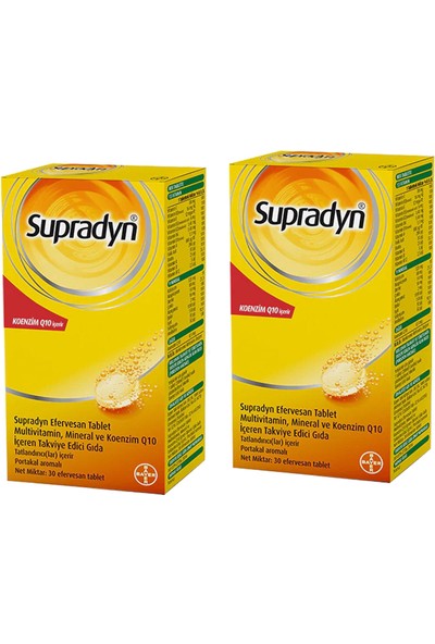 Supradyn Koenzim Q10 Efervesan 30 Tablet 2 Adet Supradyn Koenzim Q10 Efervesan 30 Tablet 2 Adet