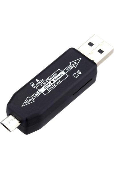 Moodcase Smart Micro USB Otg Kart Okuyucu USB 2.0 Adaptör Moodcase Smart Micro USB Otg Kart Okuyucu USB 2.0 Adaptör