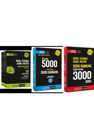 Pegem Yayınları KPSS Lisans Tam Set