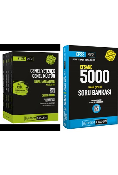 Pegem Yayınları 2022 KPSS Lisans Genel Yetenek Genel Kültür Konu Anlatımlı Modüler Set (6 Kitap) + 5000 Soru Bankası Pegem Yayınları 2022 KPSS Lisans Genel Yetenek Genel Kültür Konu Anlatımlı Modüler Set (6 Kitap) + 5000 Soru Bankası