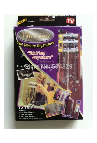 Bling Eez Takı Küpe Yüzük Kolye Aksesuar Düzenleyici Askı Organizer Bling Eez Takı Küpe Yüzük Kolye Aksesuar Düzenleyici Askı Organizer