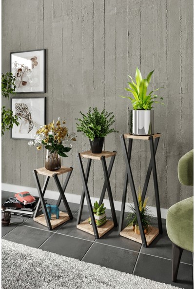 Messer 3 Lü Çiçeklik Atlantik Çam Messer 3 Lü Çiçeklik Atlantik Çam